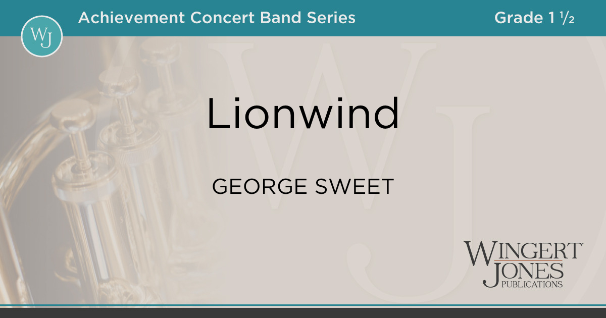 Lionwind – Full Score – Wingert-Jones Publications