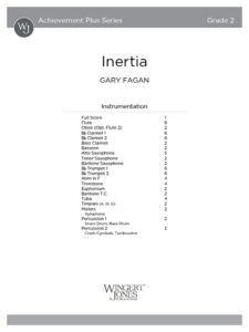 Inertia – Full Score – Wingert-Jones Publications